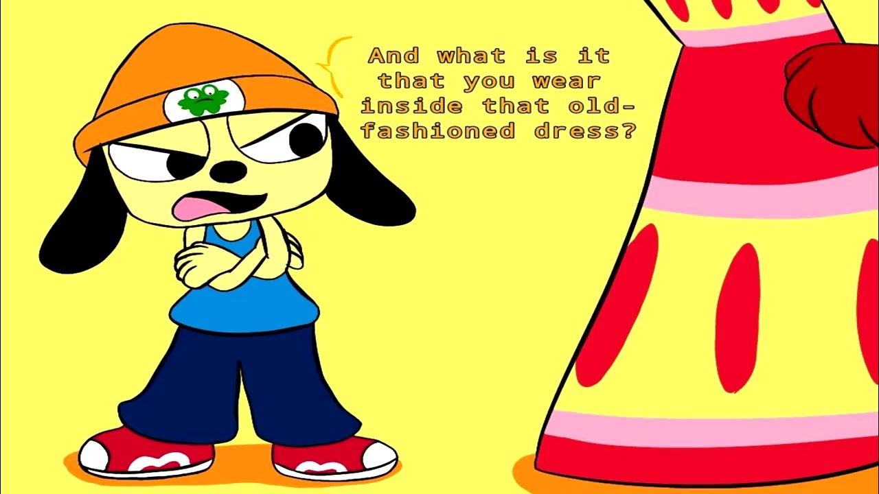 What's Under The Hat (PaRappa The Rapper Comic Dub) - YouTube