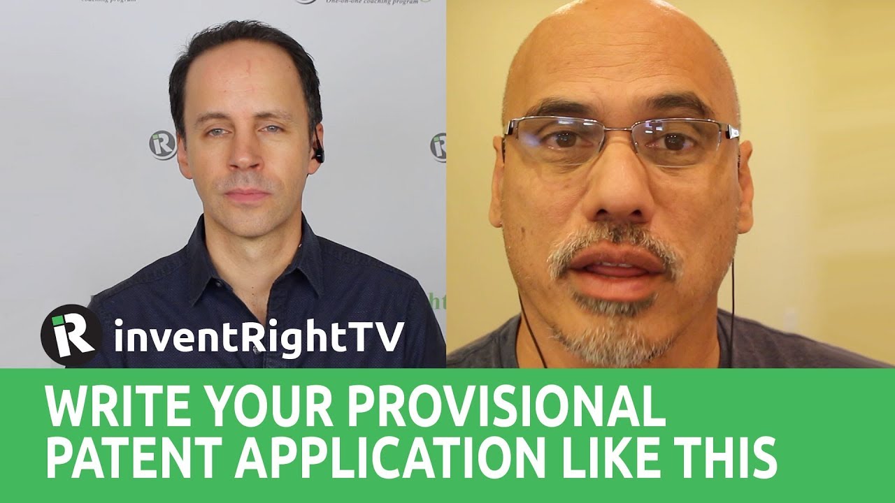 Write Your Provisional Patent Application Like This - YouTube