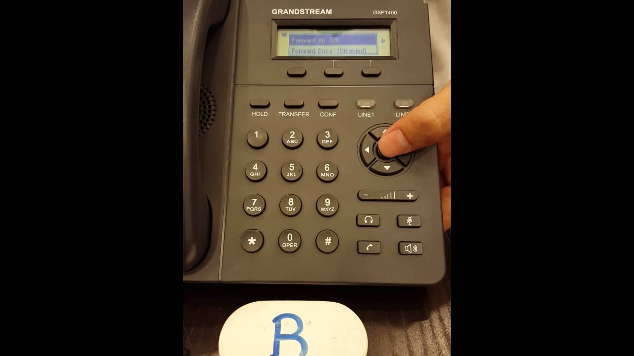 How to Grandstream GXP140X Disable Call Forward - YouTube