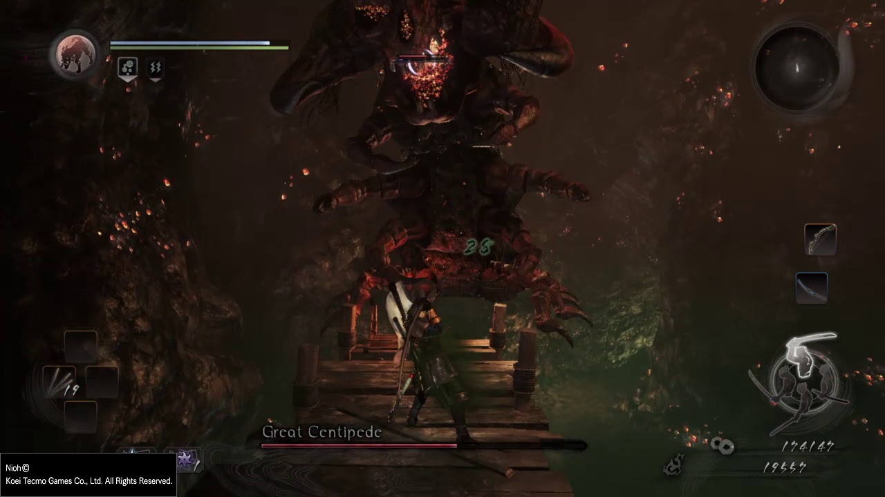 Great Centipede Boss Fight (No Living Weapon) - YouTube