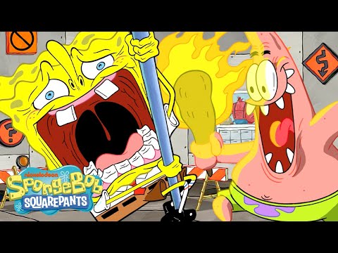 SpongeBob Joins the Fire Department 🔥 | Full Scene | @SpongeBobOfficial