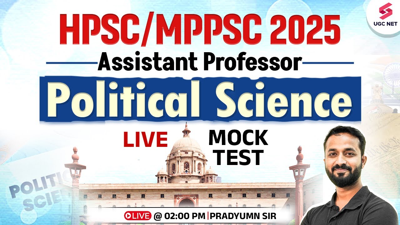 HPSC / MPPSC Assistant Professor 2025 | Assistant Professor Political ...