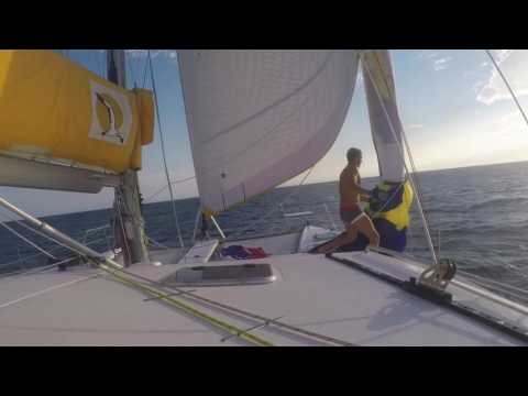 Wayfinder Voyages -- Hoisting the spinnaker - YouTube