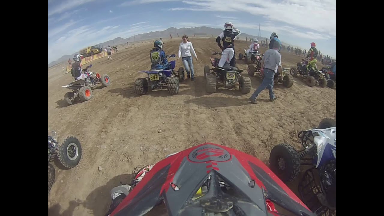 2016 WORCS Rd 2 ATV Open B Buffalo Bills Primm Quad Race Part 1 - YouTube