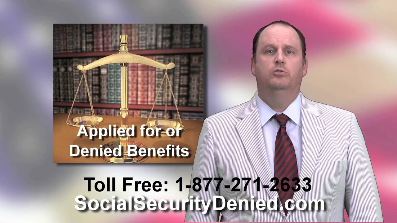 Social Security Denied disability attorney Daniel L. McMurtry - YouTube