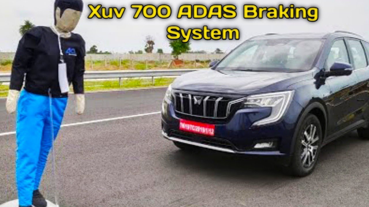 Mahindra Xuv700 Auto Braking Test Video | Xuv 700 ADAS Features ...