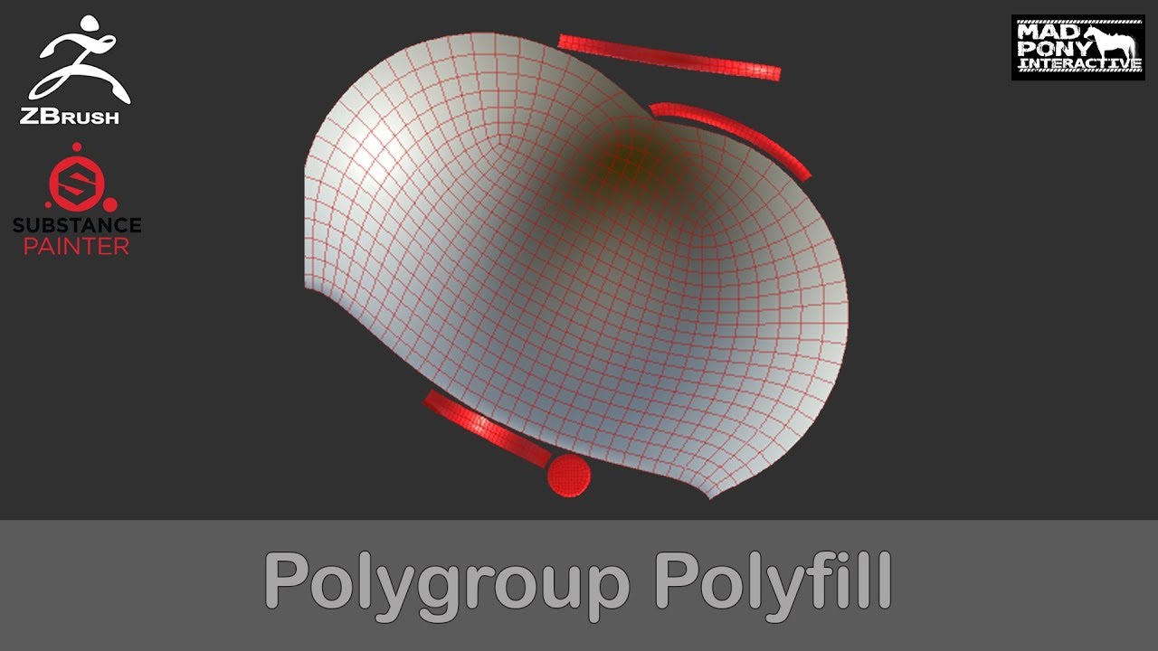 Zbrush and Substance Painter - Polygroup Polyfill - YouTube