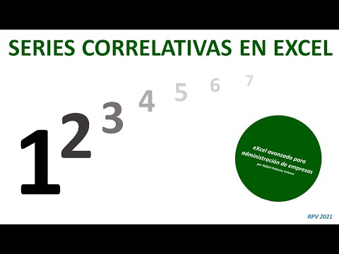 Cómo hacer una serie de números consecutivos en Excel - YouTube