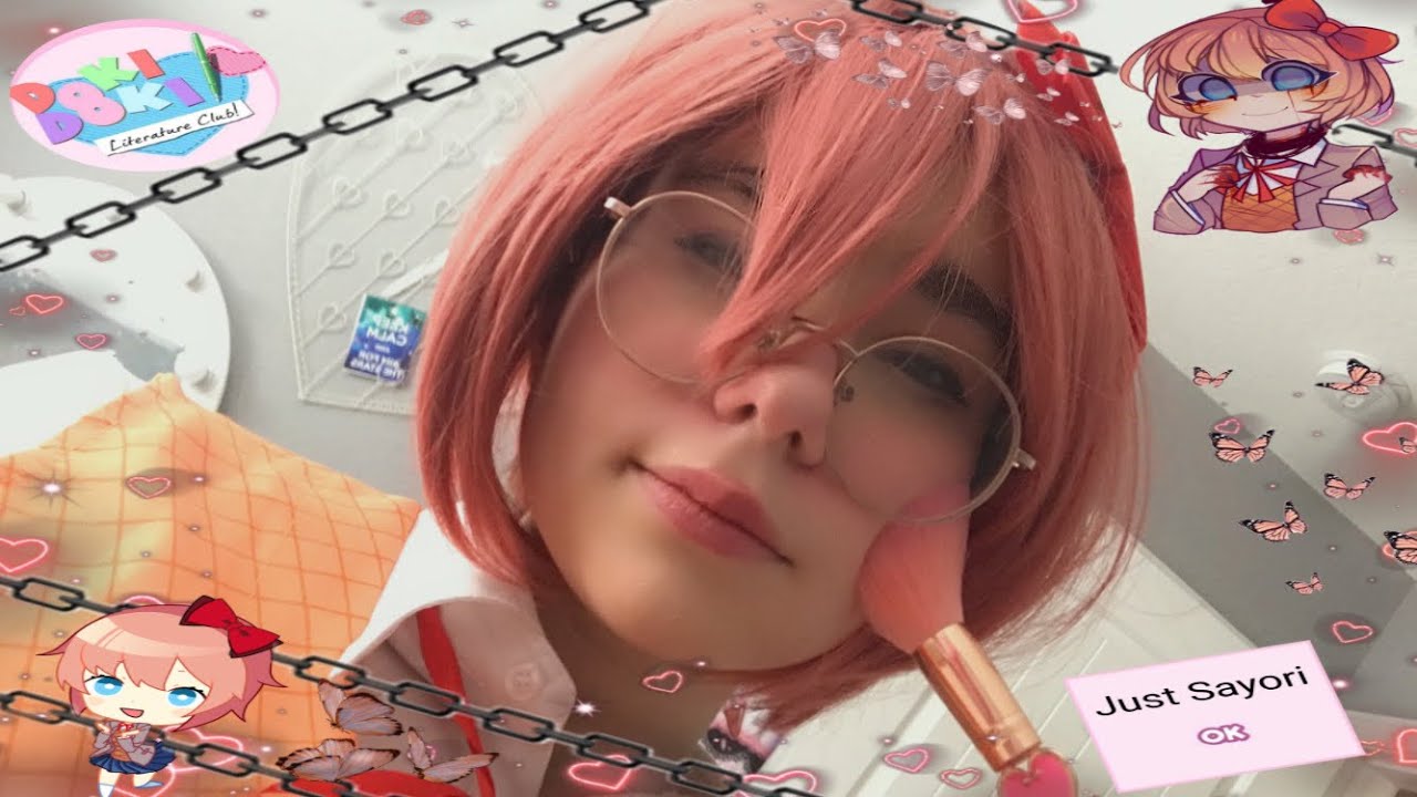 Sayori’s Doki Doki Cosplay Club (doing your make-up) | ddlc asmr | soft ...