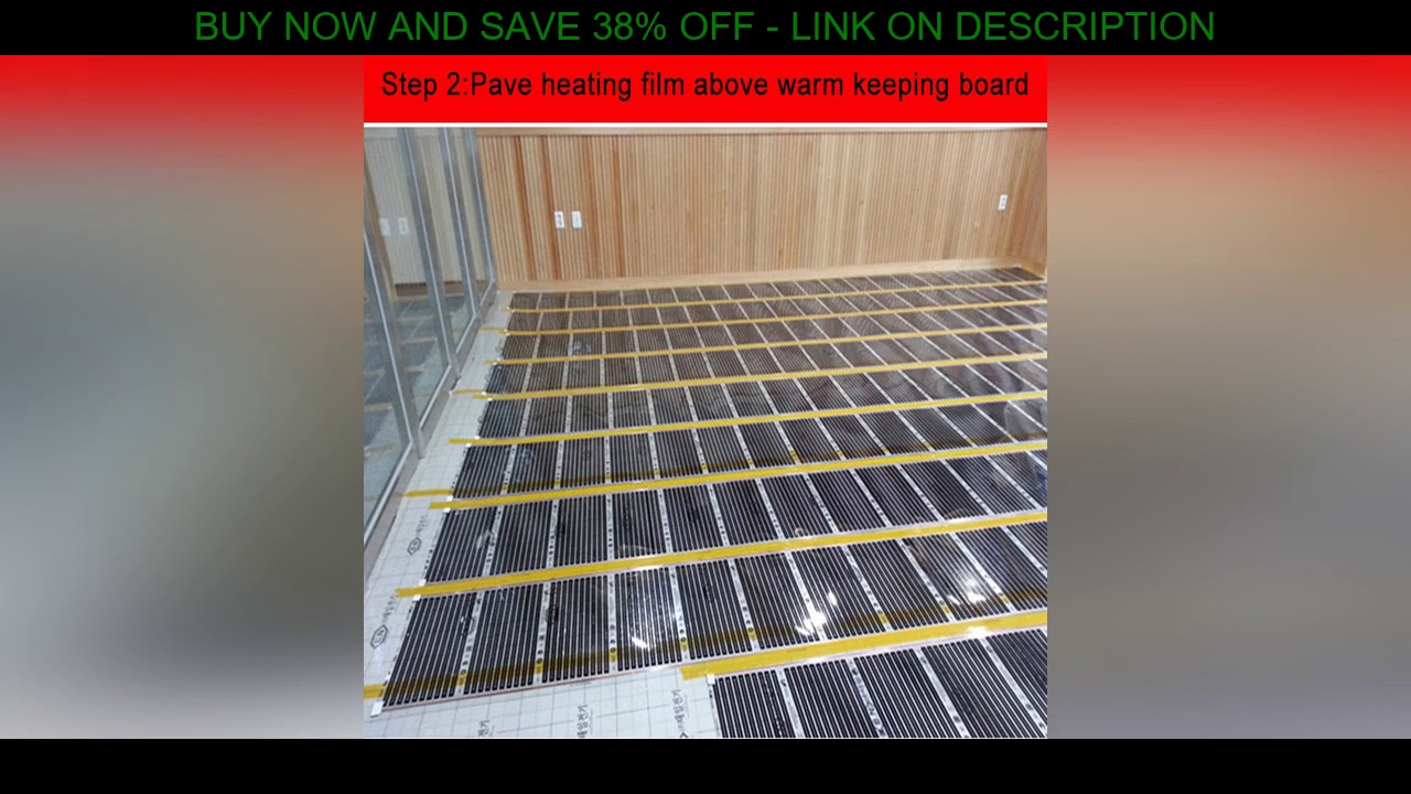 220V PTC Infrared Floor Heating Film Underfloor Heating Mat Crystal ...