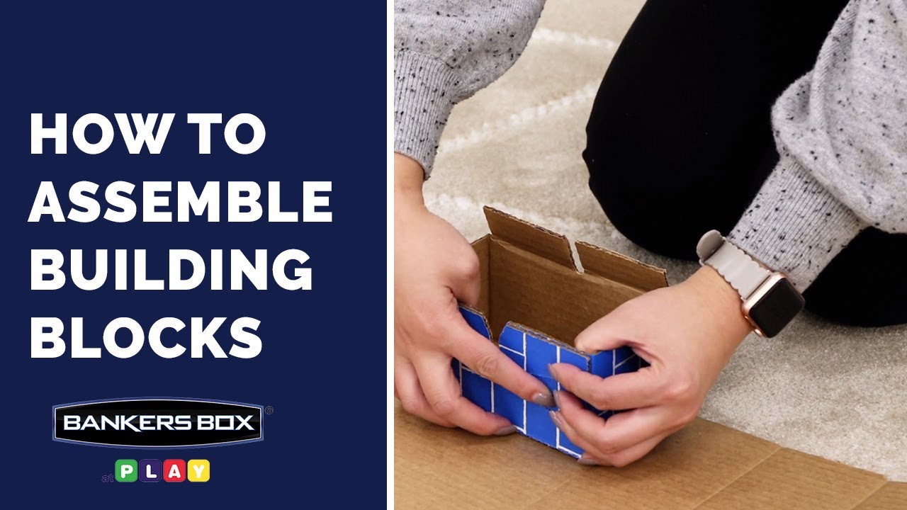 Bankers Box at Play - How to Assemble Building Blocks - YouTube