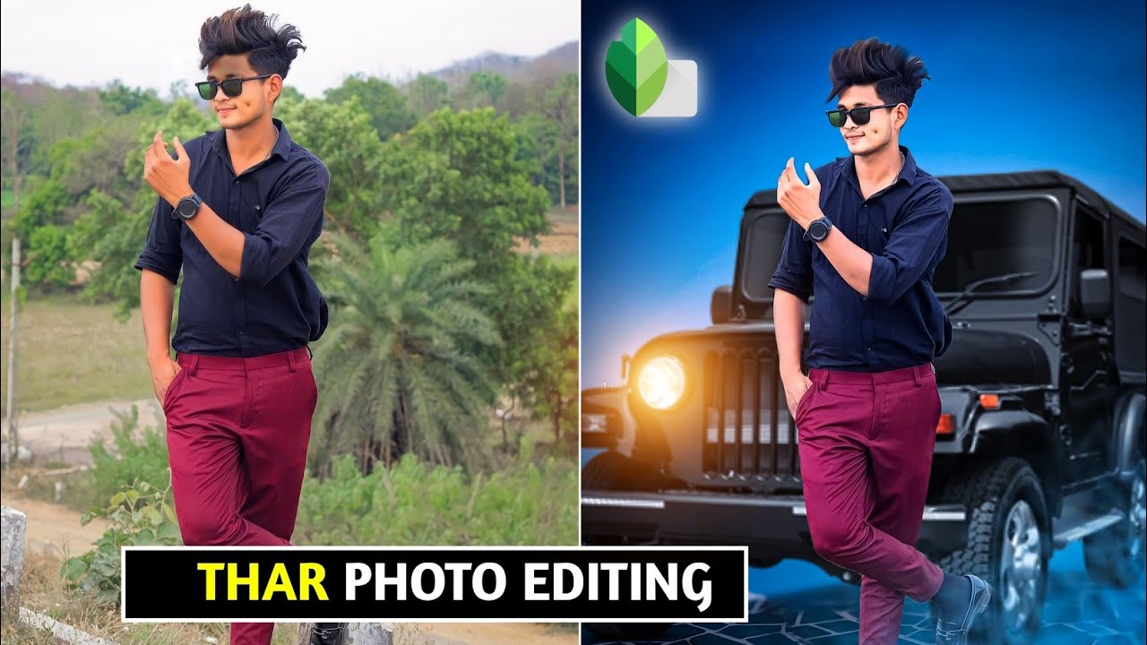 Snapseed Thar photo editing kaise kare || Snapseed New car Photo ...
