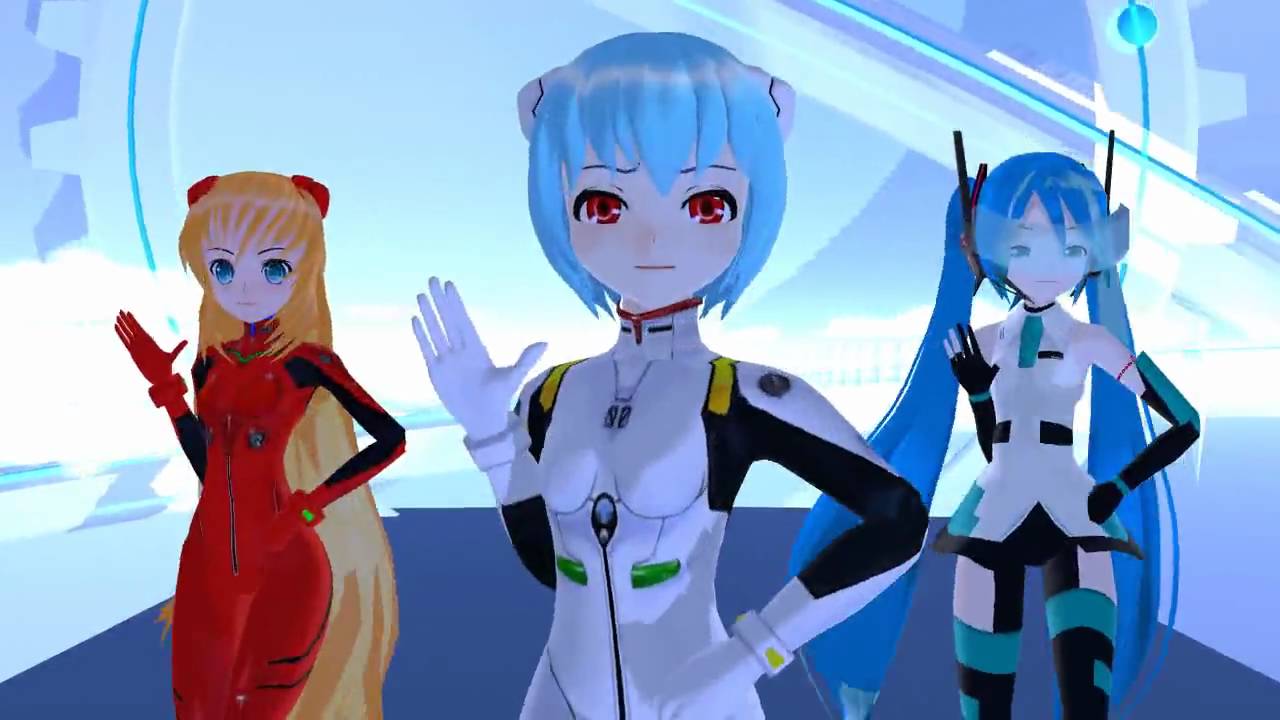 MMD Computer City Cyber - YouTube