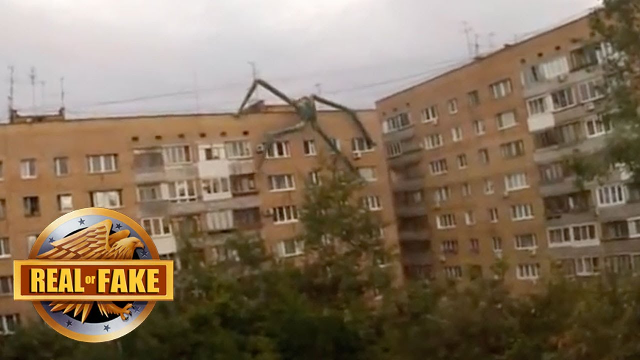 GIANT CREATURE on BUILDING Part 2 - YouTube