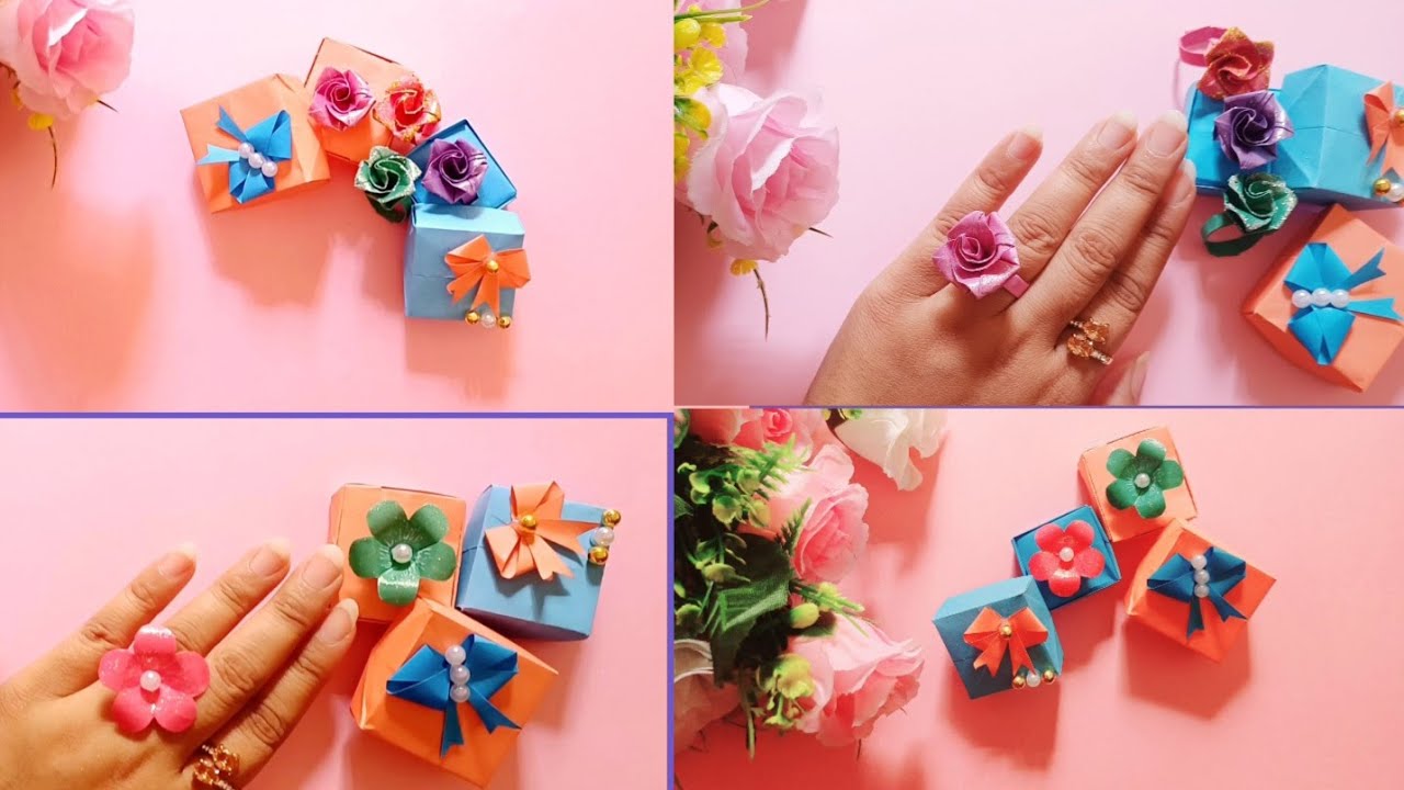 2easy & beautiful origami rings/paper crafts/DIY paper crafts/origami ...