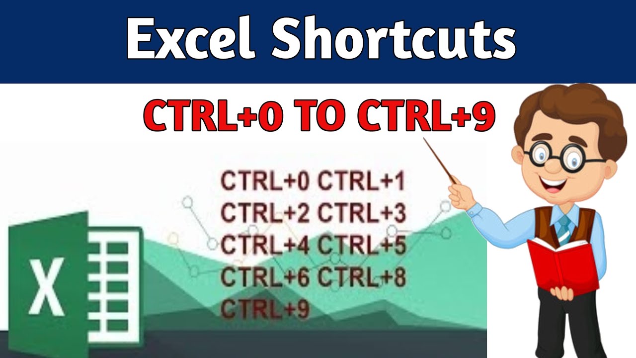 Excel Ctrl 0 To Ctrl 9 Excel Shortcut Keys Excel Control Keys Explained In Urdu Hindi