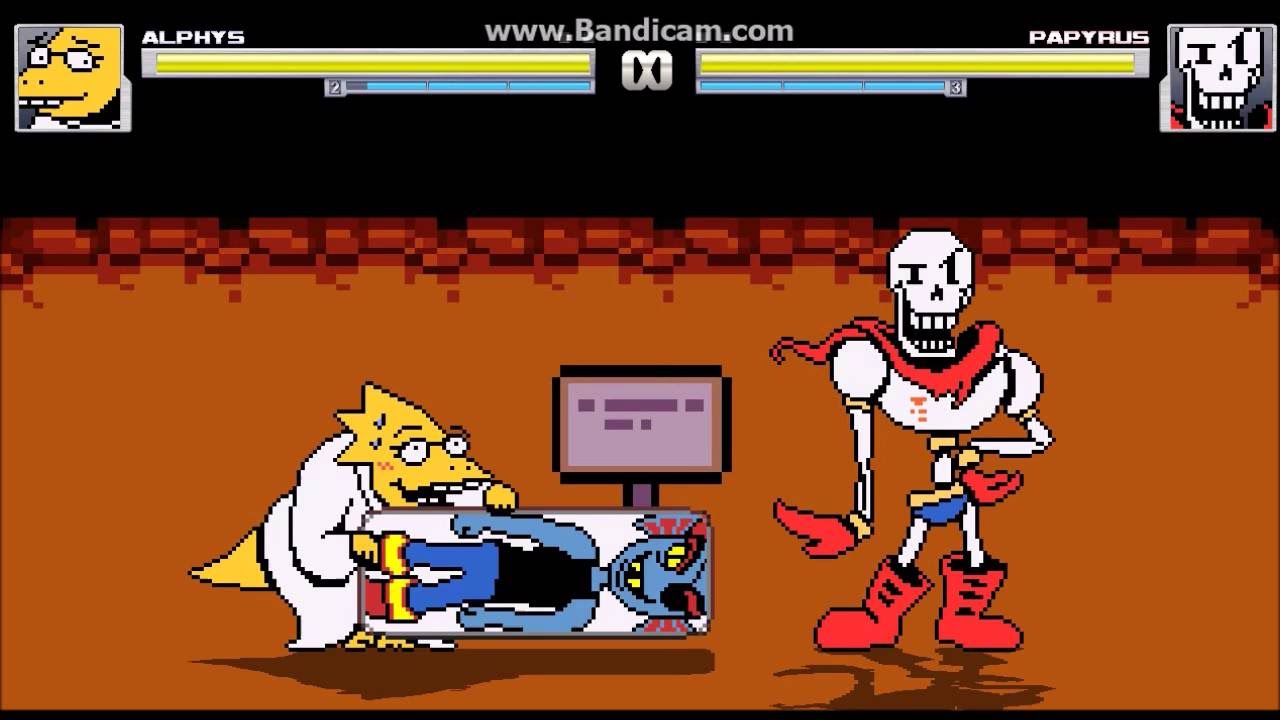 M.U.G.E.N. Undertale: Alphys' Anime Intro + Pillow Throw - YouTube
