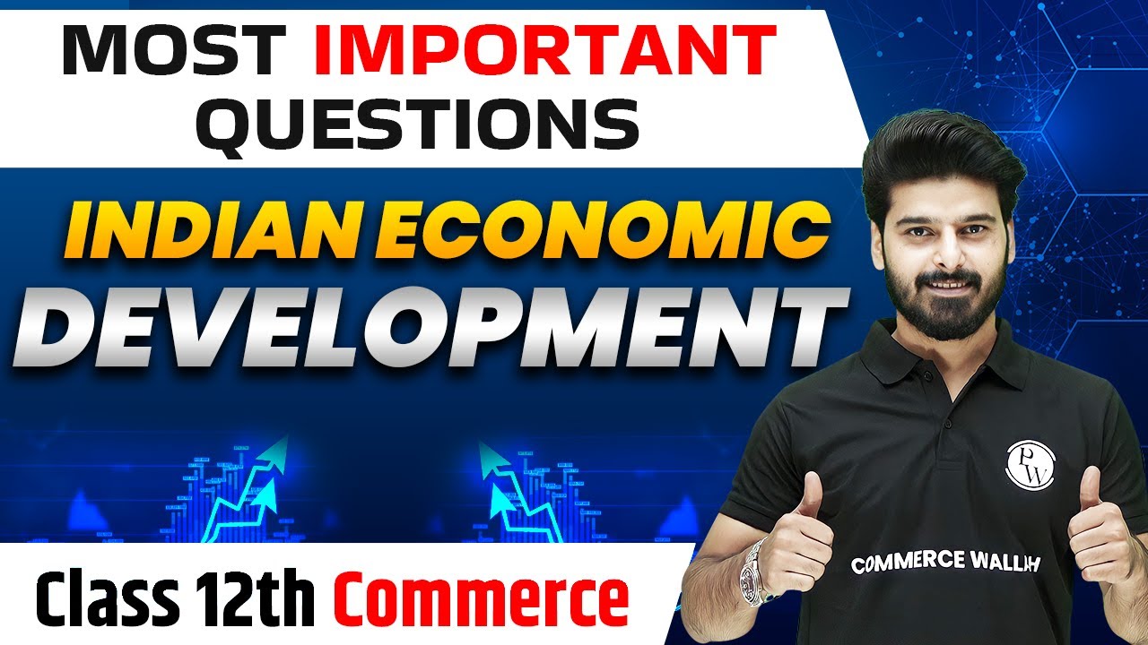 Most Important Questions | 12th Commerce | Indian Economic Development🔥 ...