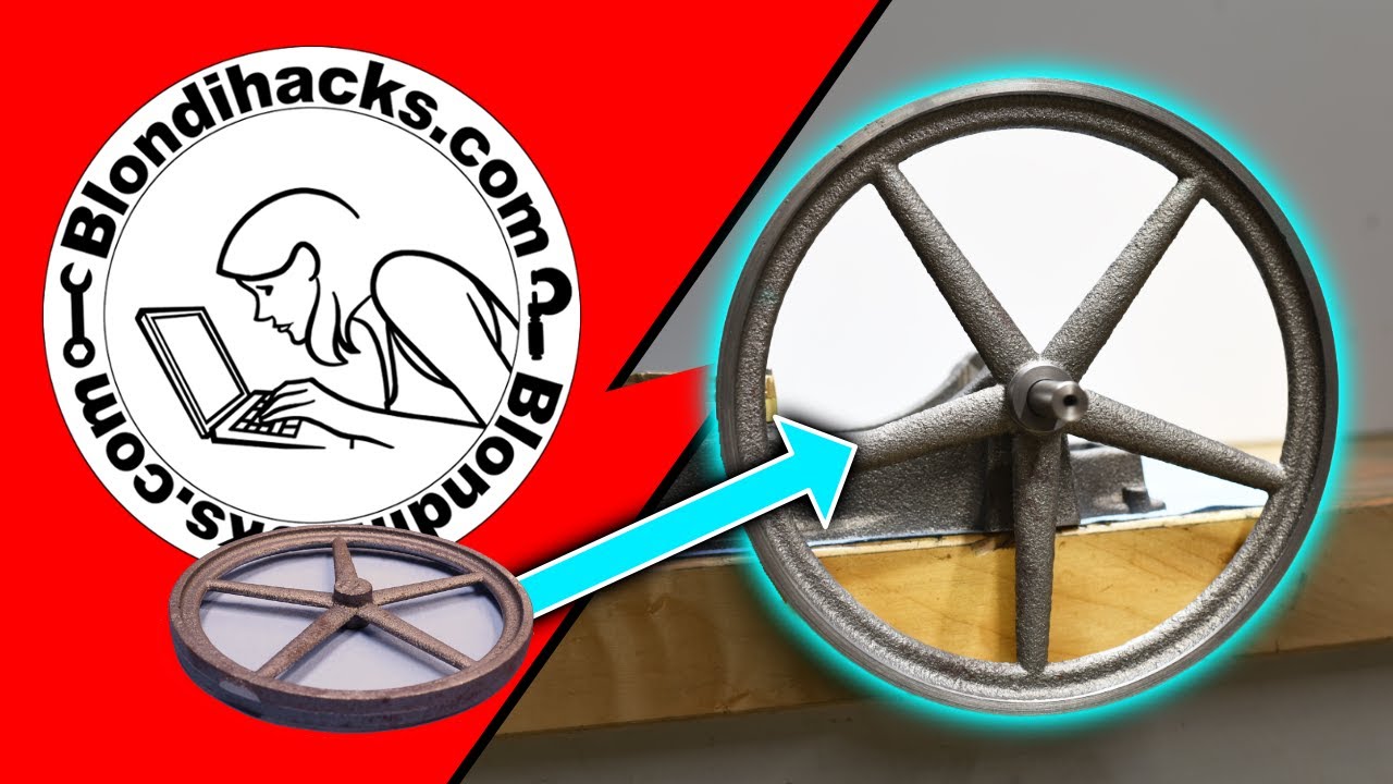 Let's Build A Model Steam Engine : Flywheel! - YouTube