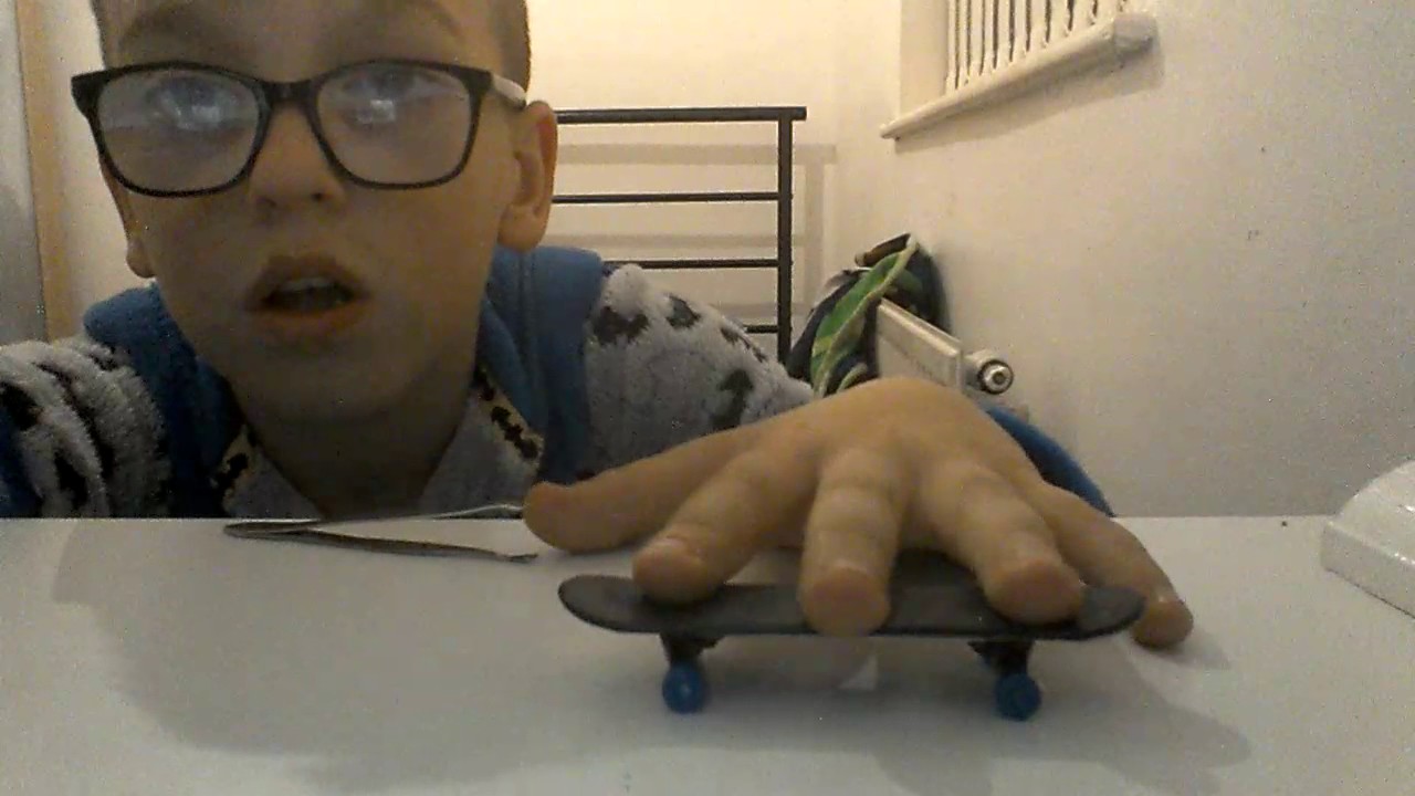 How to do a board slide on a teck deck - YouTube