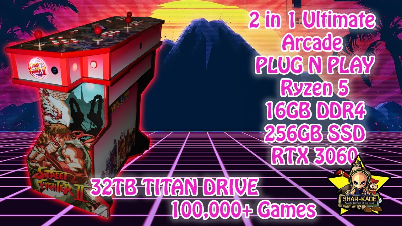 100,000+ Games 32TB The Ultimate 2 in 1 Custom Arcade Build Most Epic ...