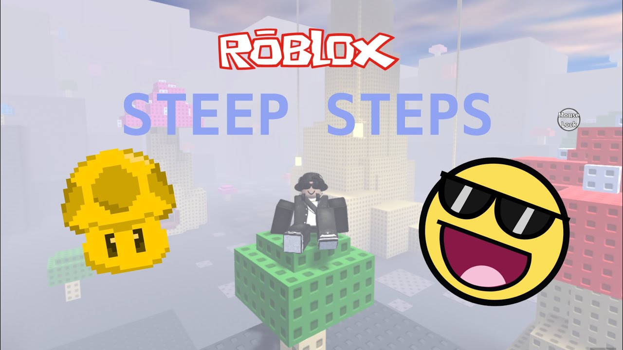ROBLOX Steep Steps / Golden Mushroom Locations + Ladder + Badge (desc ...