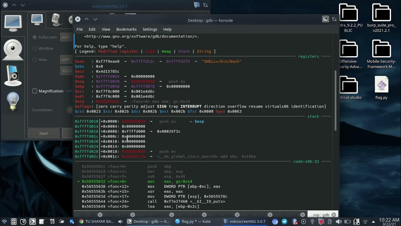 basic stack overflow ctf challenge solved :) - YouTube
