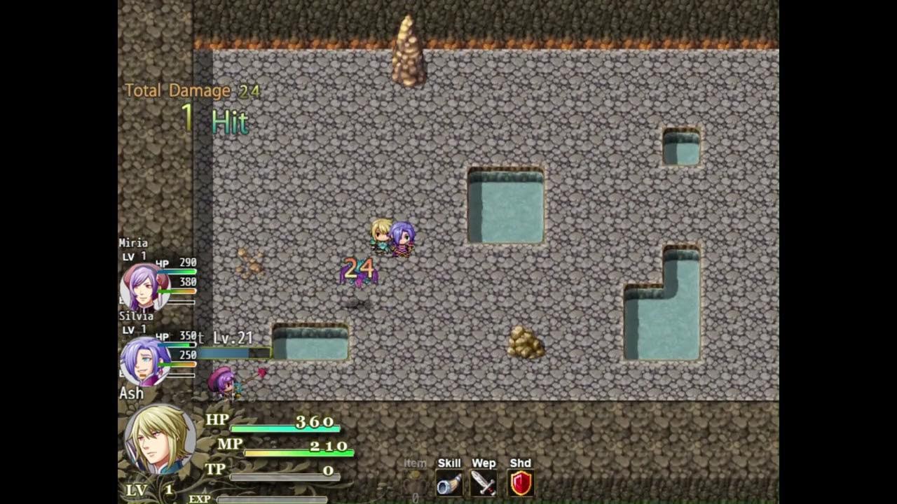 RPG Maker MV Chrono Engine Action RPG ABS Party Battle (Secret of Mana style) Demo - YouTube