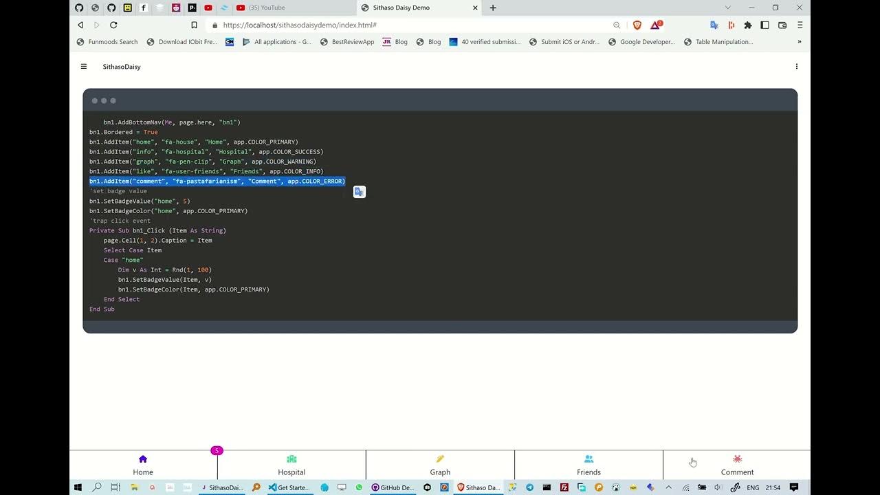 Creating TailwindCSS Bottom Navigation Bar - YouTube