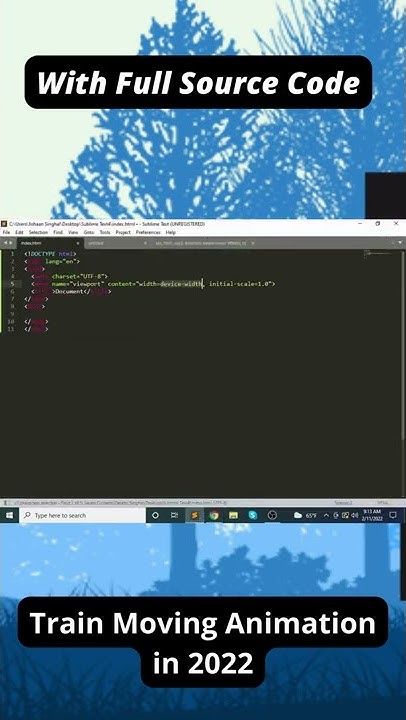 Train Moving Animation html css in 2022 + full source code by jishaansinghal - YouTube