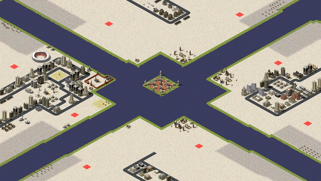 Yuri's Revenge Red Alert 2 Battle Islands Map New Edit Zoom 3000 Super ...