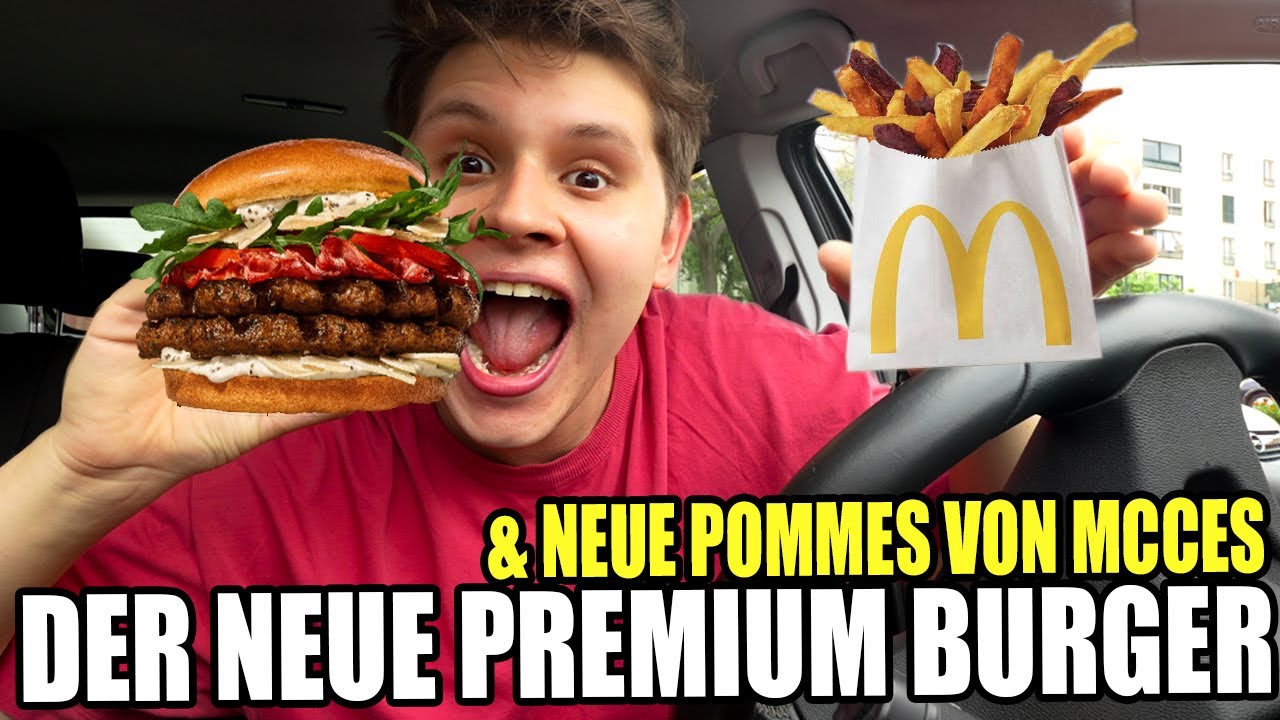 Mcdonalds Neue Pommes🍟and Burger Kings Premium Burger🍔testen😍 Youtube