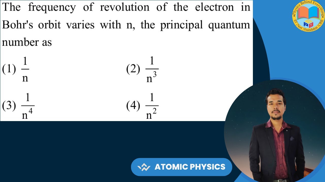 The frequency of revolution of the electron in Bohr's orbit varies with ...