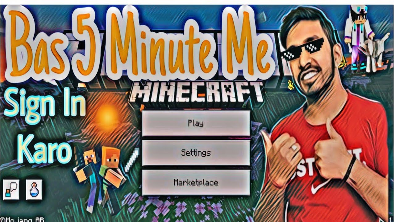 Minecraft Me Sign Kase Kare Free Me || How To Sign In Minecraft # ...