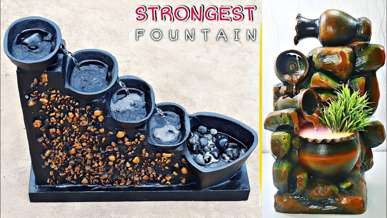 DIY Amazing Top 2 Indoor Tabletop Waterfall Fountains | Best Handmade ...
