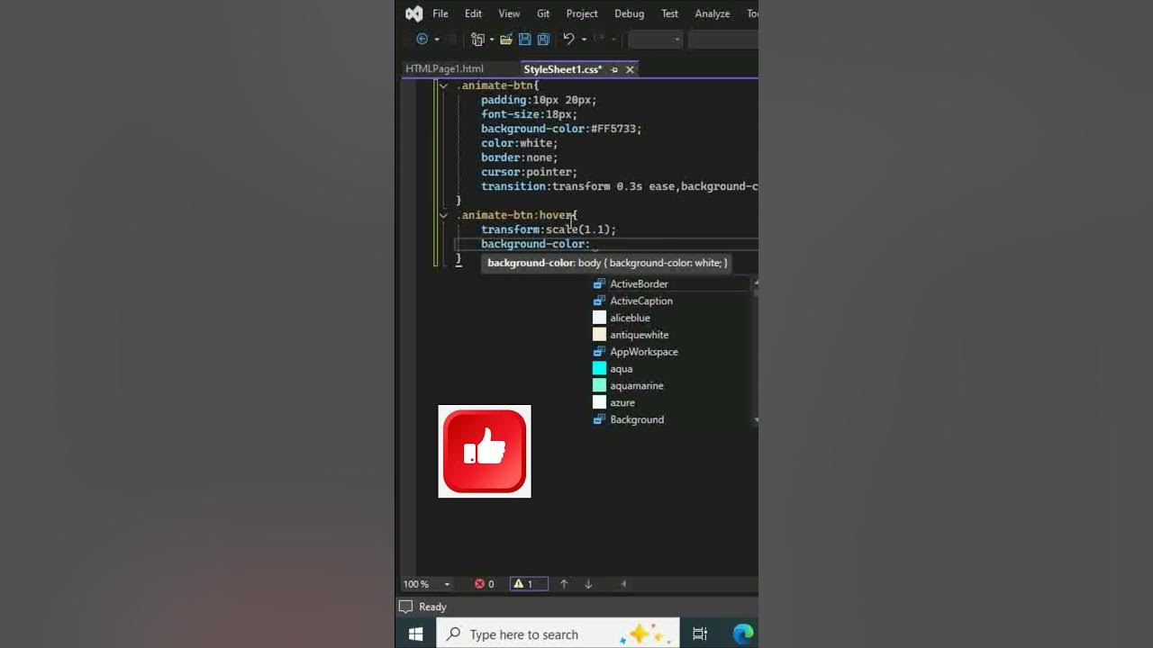 Smooth Hover Animation in CSS Gradient Magic! 🌈#coding #frontendcourse #codingtips #shorts # ...