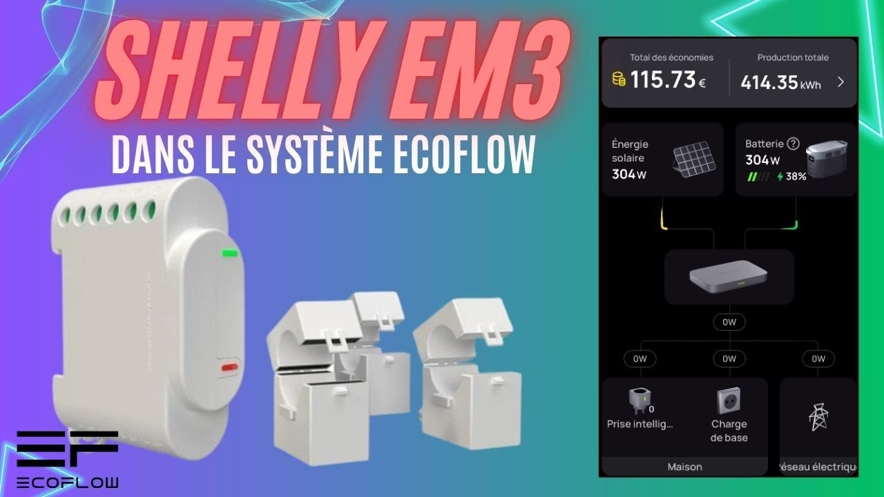 Shelly 3EM dans le système ECOFLOW - YouTube