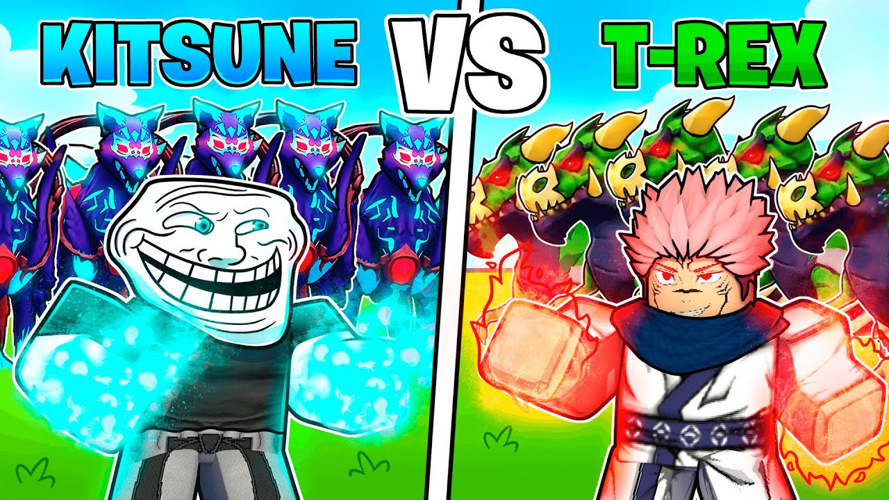 5 Kitsune vs 5 T-Rex.. - YouTube