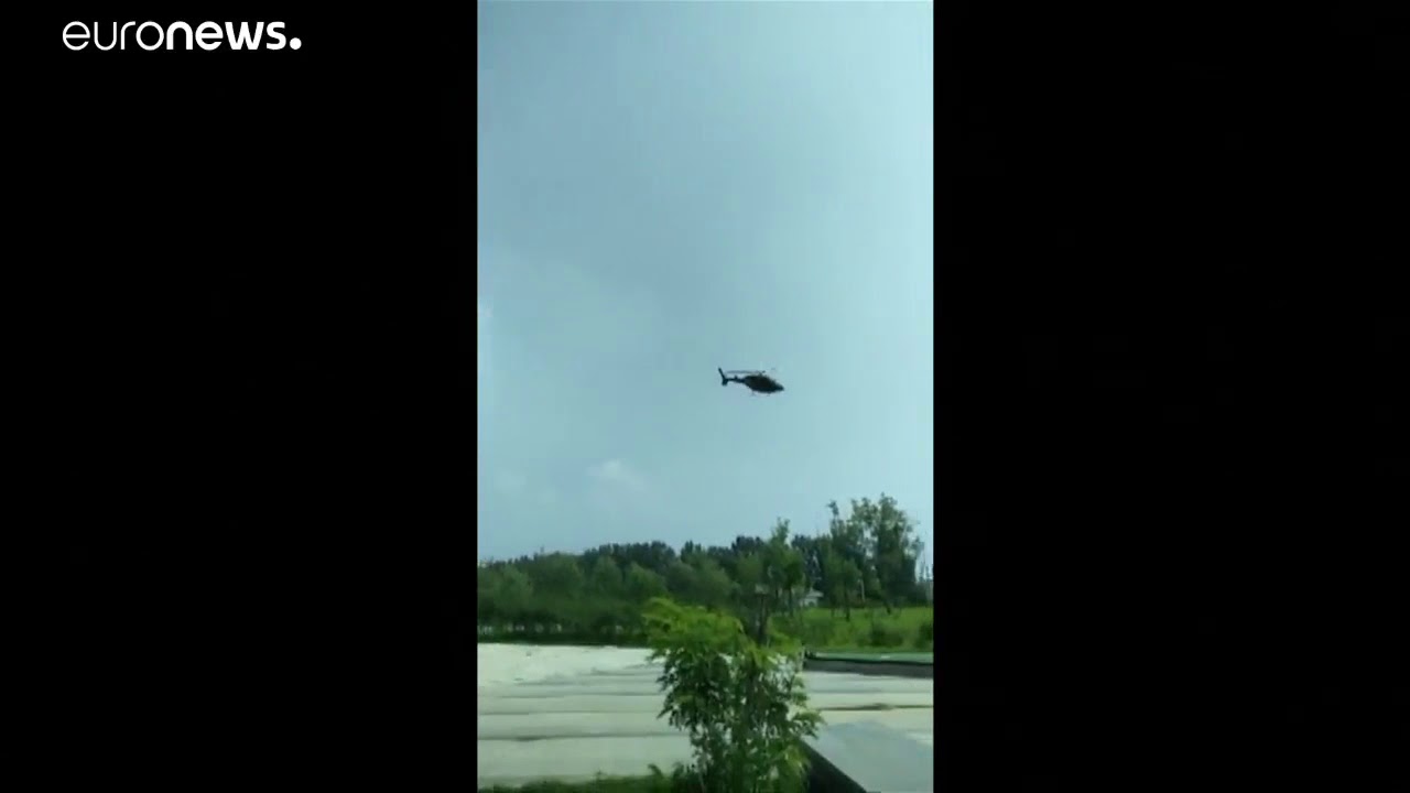 Bell 429 crash after losing control, Beijin China - YouTube