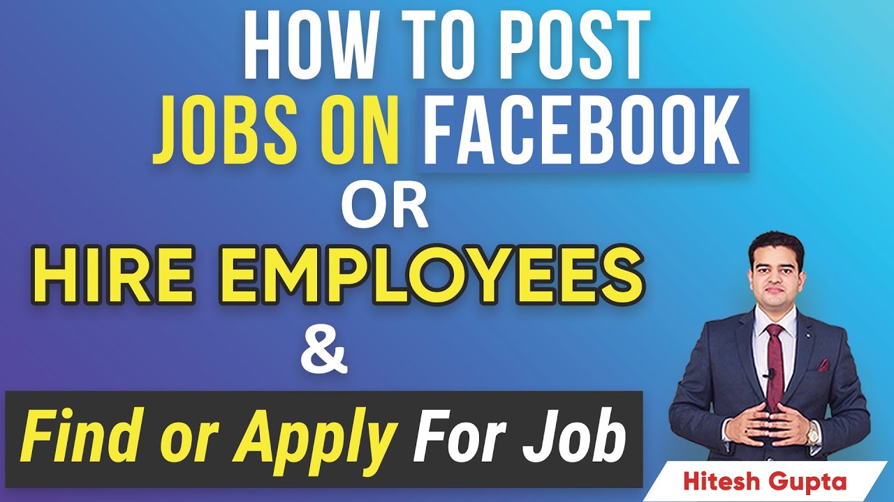Facebook Jobs Tutorial | How to Hire Employees for FREE | Facebook Par ...