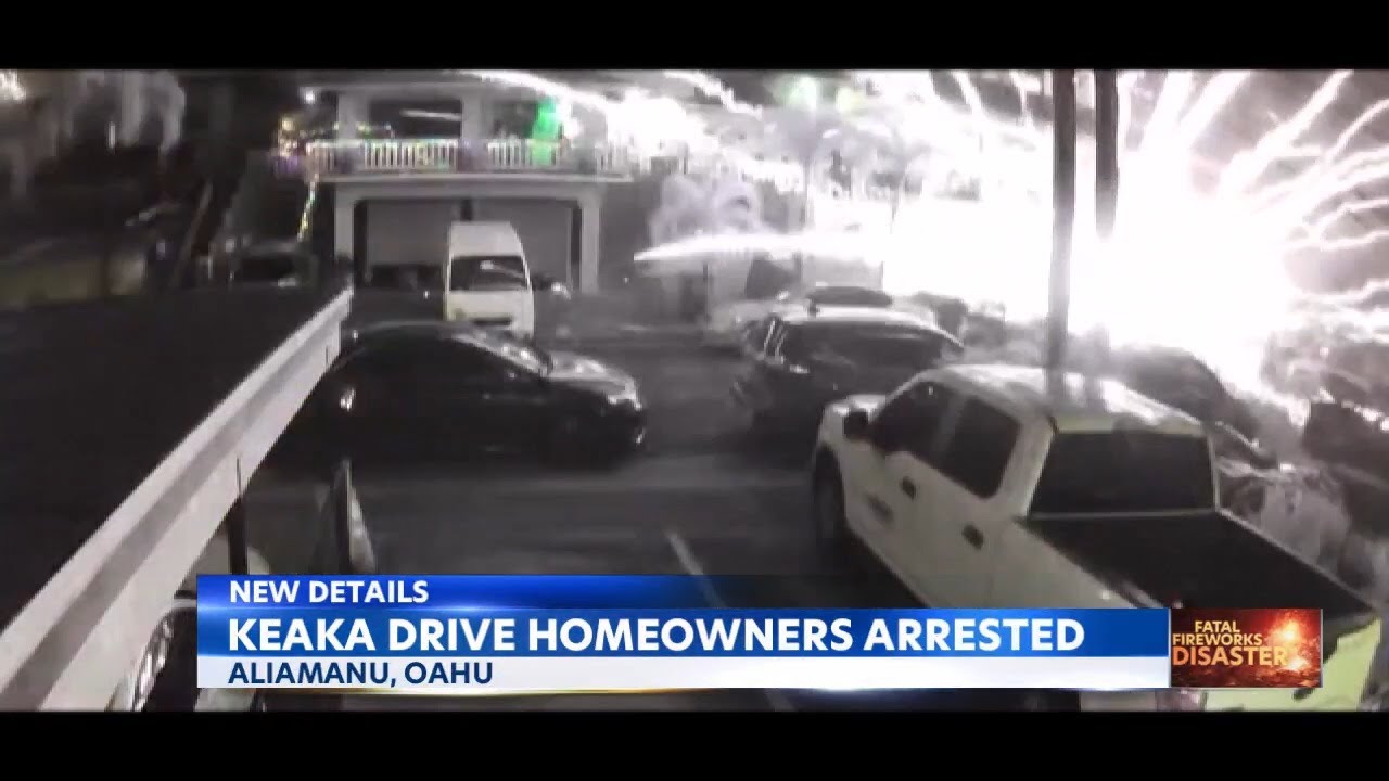 Homeowners arrested in Aliamanu fireworks explosion case - YouTube