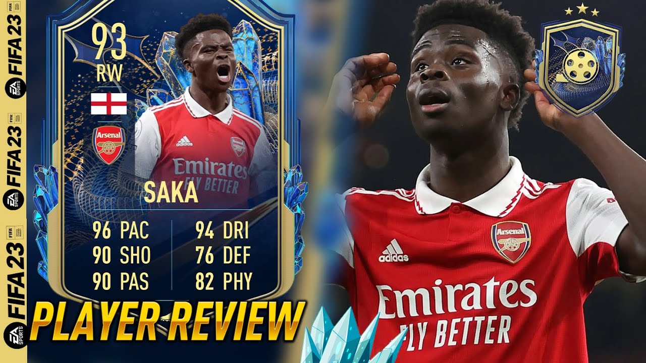 EL NUEVO OWAIRAN... 93 BUKAYO SAKA TOTS PLAYER REVIEW FIFA 23 TEAM OF ...