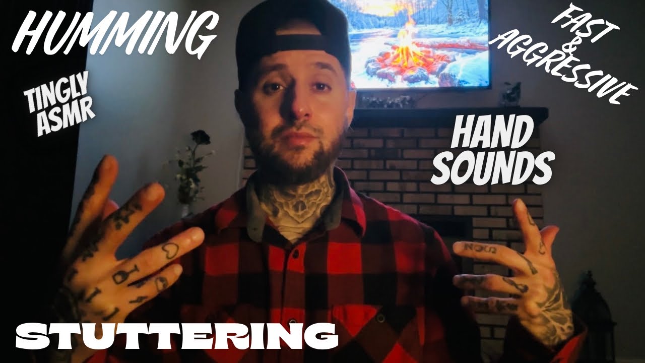 Hand Sounds & Humming With Tingly Stuttering ASMR - YouTube