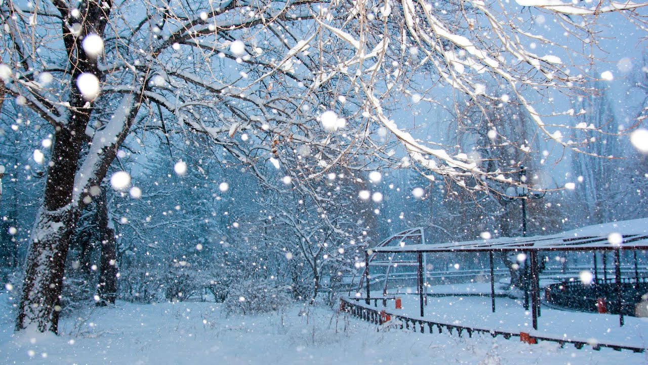 ⛄ Beautiful Relaxing snowing, WINTER OF Switserland 🧊 A Cold Winter 4K ...