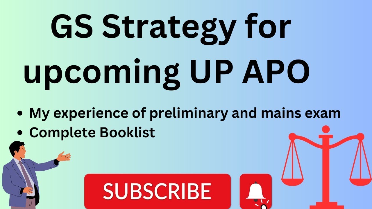 GS Strategy for Upcoming UP APO Vacancy | complete Booklist | My ...