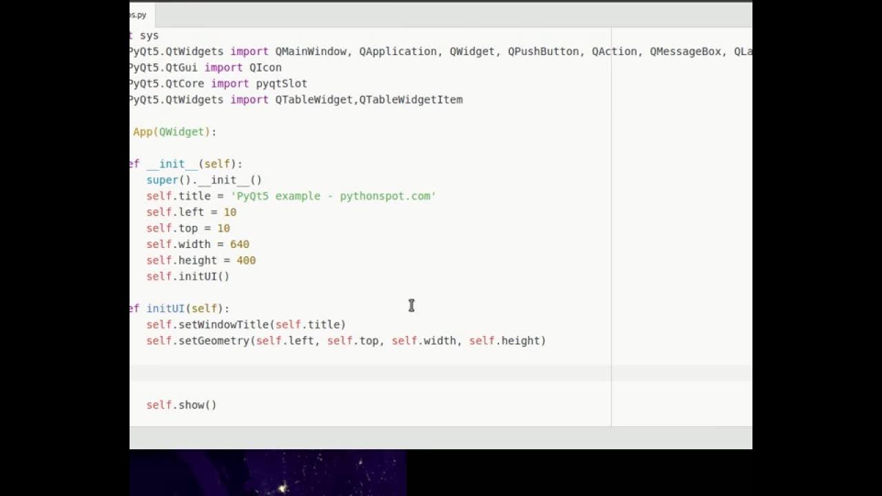 pyqt5 horizontal layout - YouTube