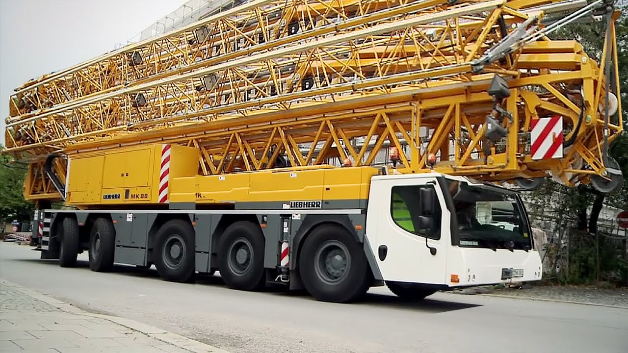 Crane Of The Day Episode 30 | Liebherr MK 88 - YouTube