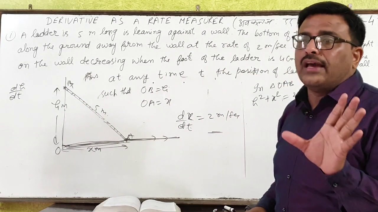 Class-12th/Derivative as a rate measure-4/Bharat sir - YouTube