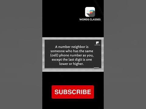 Number Neighbor Meaning | Word pronounce | English Speaking Practice ...