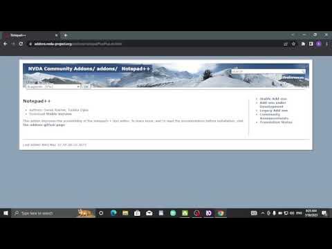 how to download nvda addon using nvda adon website from nvda menu:\tools\manage addons - YouTube